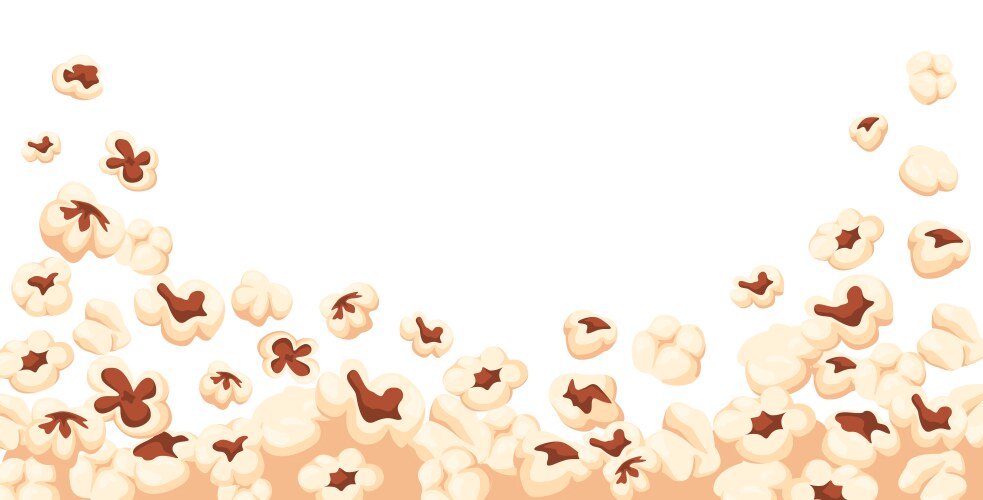 Background with popcorn image of snack food Vector Image