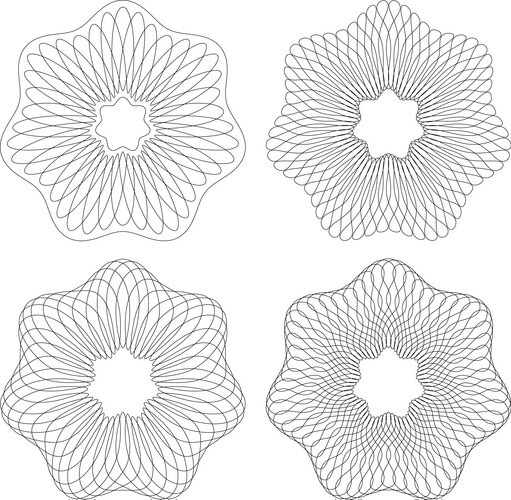 Guilloche Pattern Vector Images (over 16,000)
