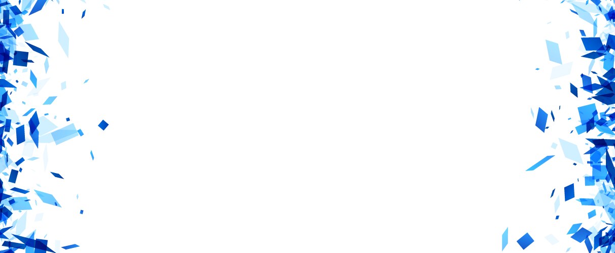 Blue fragments cascade Royalty Free Vector Image