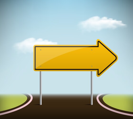 Road sign Royalty Free Vector Image - VectorStock
