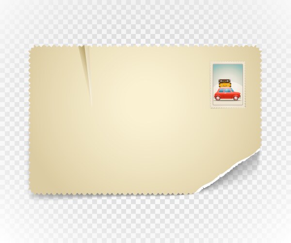 Sticky note isolated on transparent background Vector Image