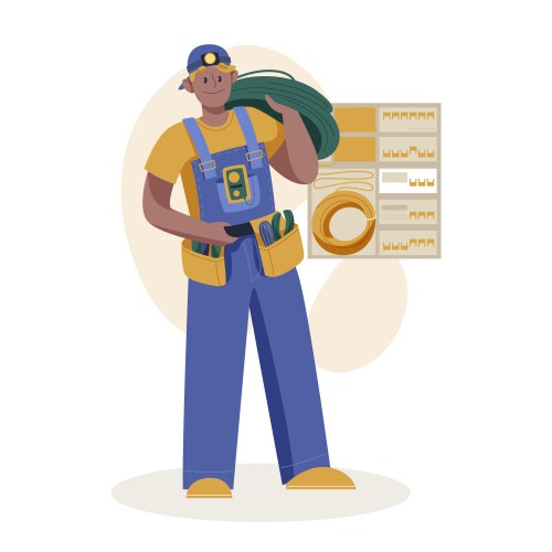 Cartoon working day Royalty Free Vector Image - VectorStock