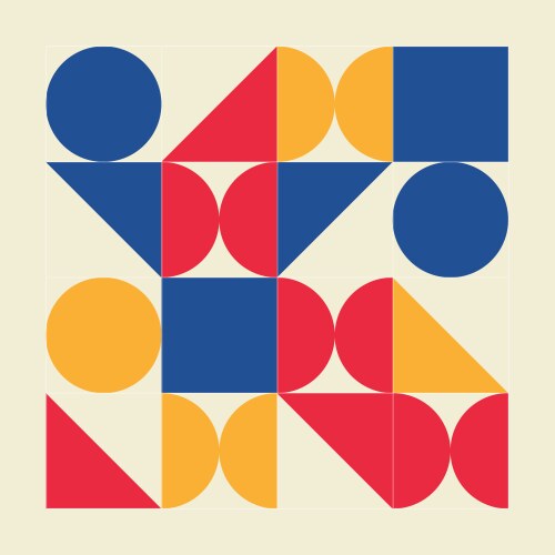 Abstract geometric pattern modern graphic design Vector Image