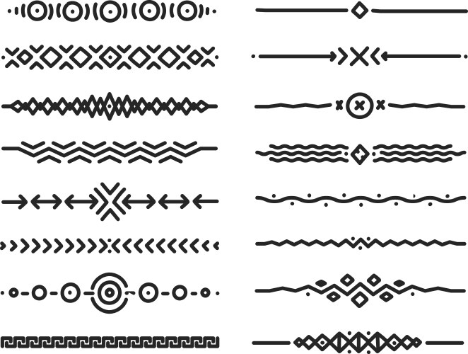 Doodle frames rectangle hand drawn borders Vector Image