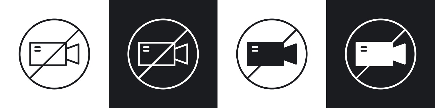 No Recording Sign Vector Images (over 2,200)