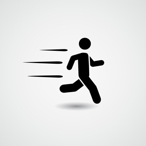 Running human icon Royalty Free Vector Image - VectorStock