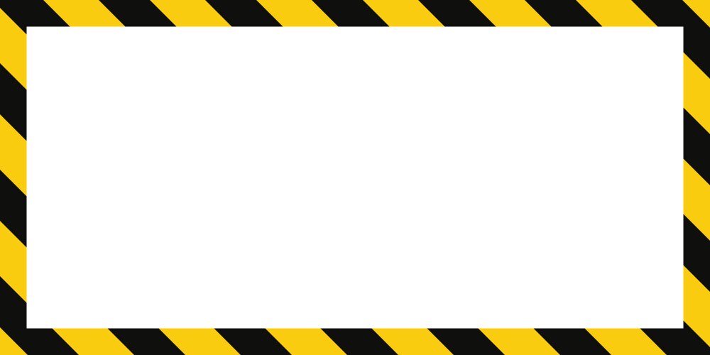 Caution tape warning banner frame Royalty Free Vector Image