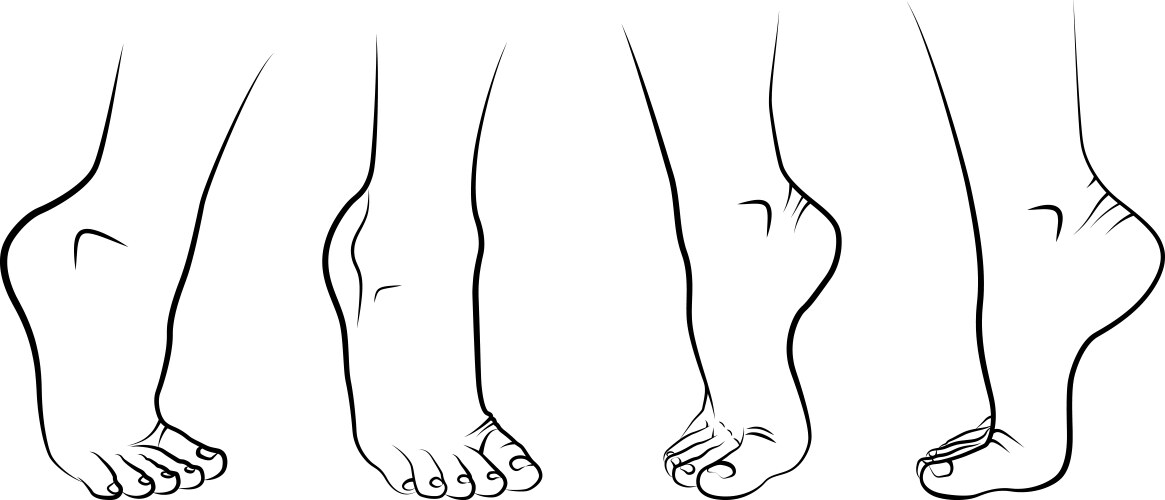 Foot Outline Feet Vector Images (over 2,400)