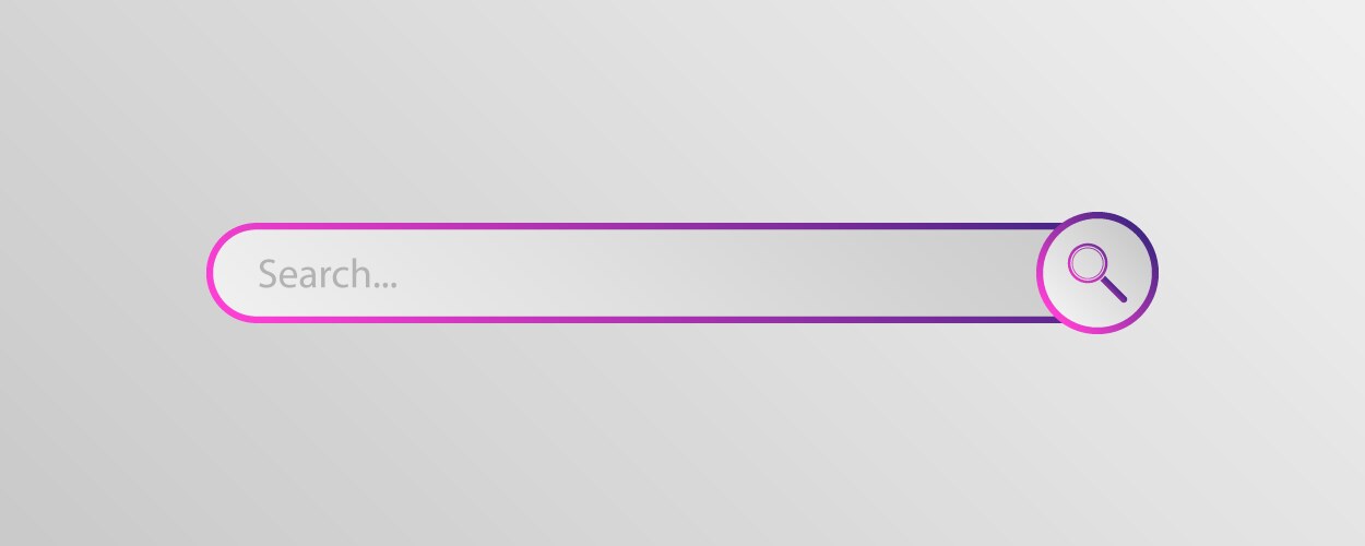 Transparent search bar internet browser engine Vector Image