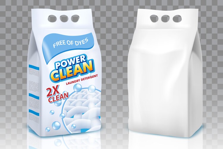 Detergent Powder Packaging Mockup Vector Images (over 360)