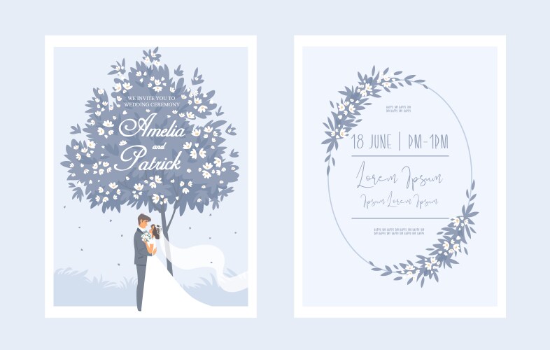 Marriage card Royalty Free Vector Image - VectorStock