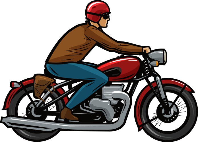 Motorcycle Rider Cartoon Vector Images (over 3,600)
