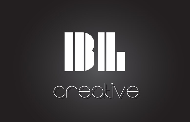B letter lines logo icon Royalty Free Vector Image