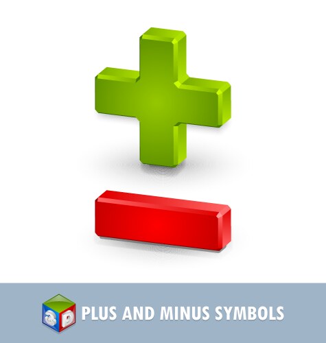 Plus minus multiply divide mathematical symbols Vector Image