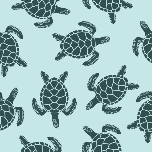 Turtle Seamless Pattern Vector Images (over 3,500)