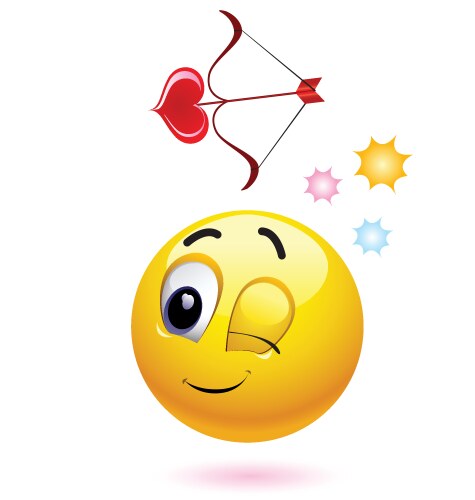 Emoticon smiley doing presentation Royalty Free Vector Image