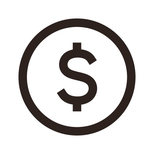 Sgd singapore dollar currency symbol black Vector Image