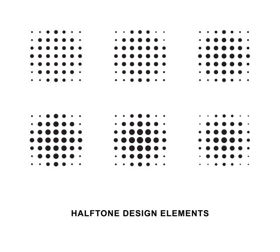 Halftone dots circle frame logo emblem design Vector Image