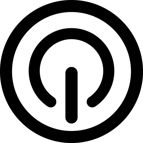 Power powerful strong icon Royalty Free Vector Image