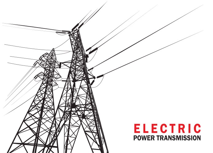 Electric Power Transmission Tower Vector Images (over 5,700)