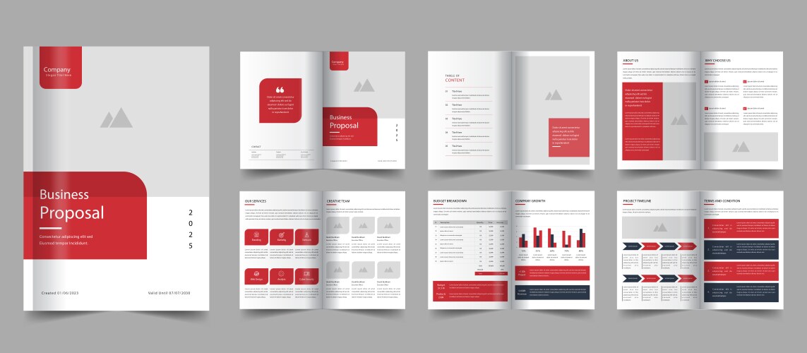 Proposal Template Vector Images (over 8,000)