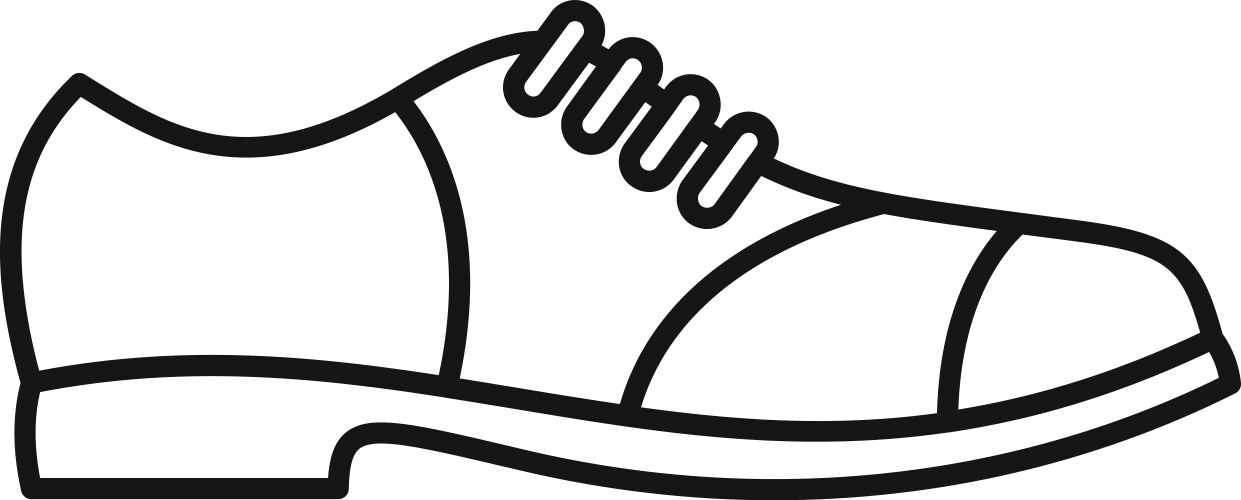 Classic leather elegant male formal shoe Vector Image