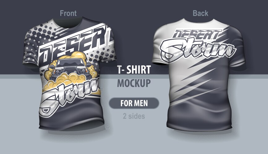 T-Shirt Template Front and Back Vector Images (over 16,000)