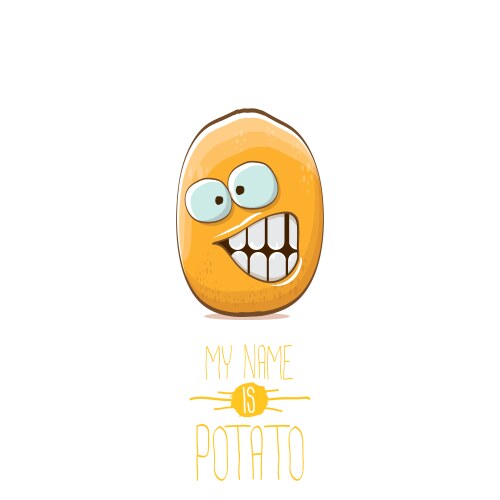 Potato character as a woodworker Royalty Free Vector Image