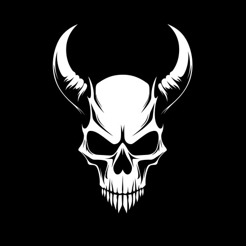 Crown on a Demon Skull Vector Images (over 520)