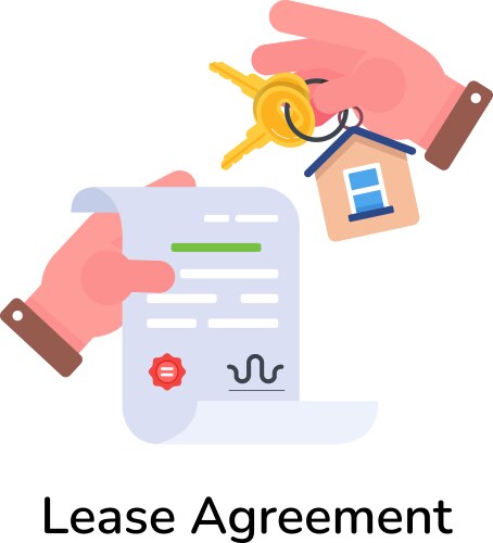 Lease document Royalty Free Vector Image - VectorStock