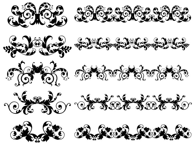 Decorative seamless border Royalty Free Vector Image