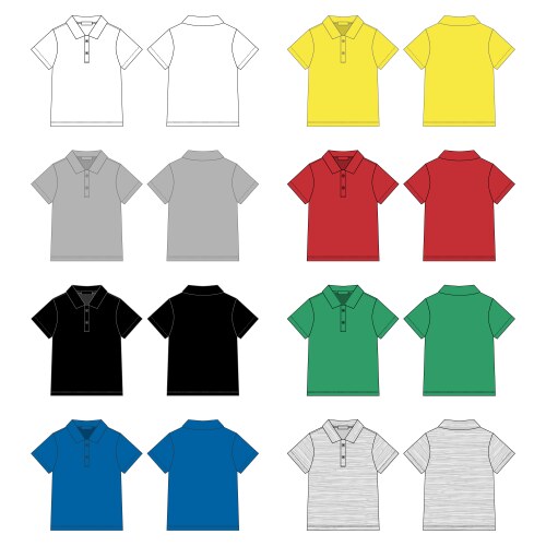 Polo shirt avatars Royalty Free Vector Image - VectorStock