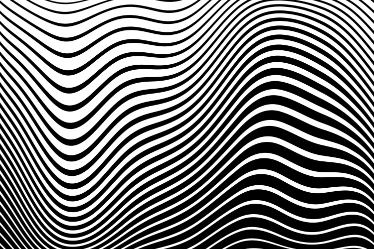 Wavy lines pattern Royalty Free Vector Image - VectorStock