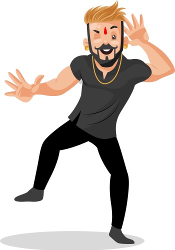 Rajput boy Royalty Free Vector Image - VectorStock