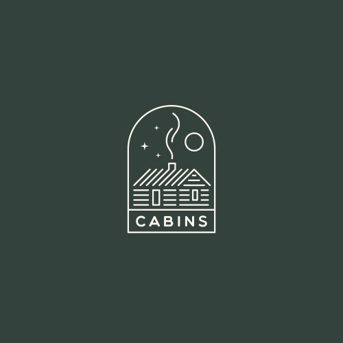 cabin logo vector