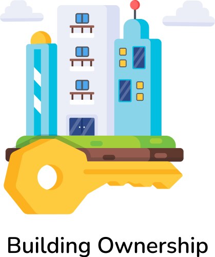 Building ownership Royalty Free Vector Image - VectorStock