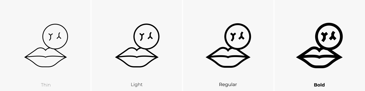 Dry cell icon thin light regular and bold style Vector Image