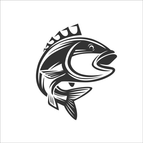Fish fresh seafood template design Royalty Free Vector Image
