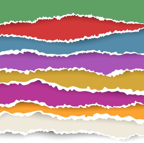 Torn Coloured Paper Vector Images (over 310)