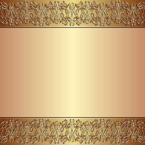 Golden vintage background Royalty Free Vector Image