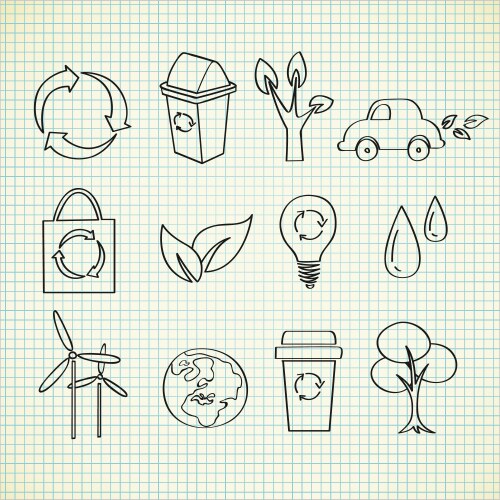 Pollution doodle Royalty Free Vector Image - VectorStock