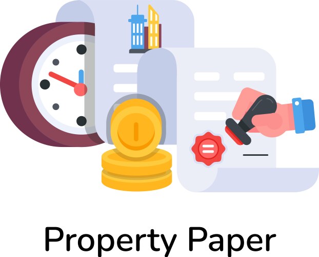 Property handover Royalty Free Vector Image - VectorStock