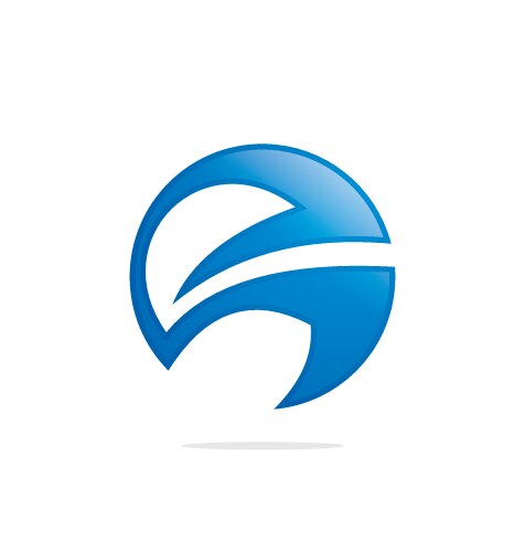 Circle round abstract business logo Royalty Free Vector