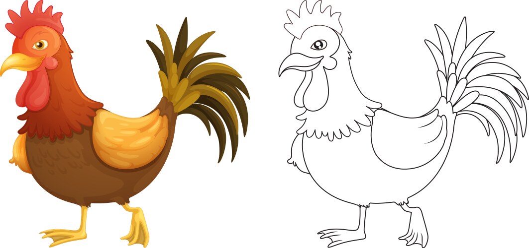 Rooster Outline Vector Images (over 6,300)