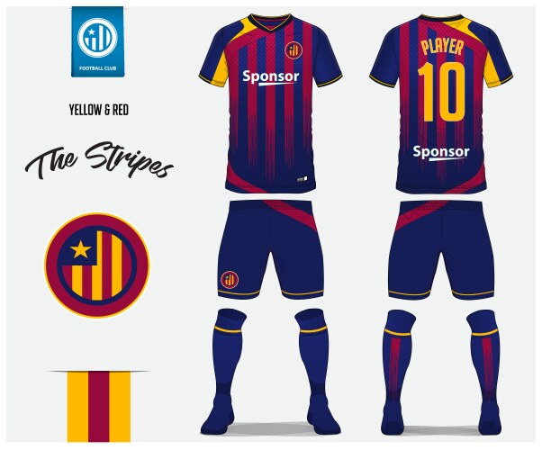 Football Kit Template – Royalty-Free Vector | VectorStock