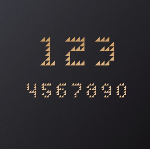 Geometric Font Vector Images (over 650,000)