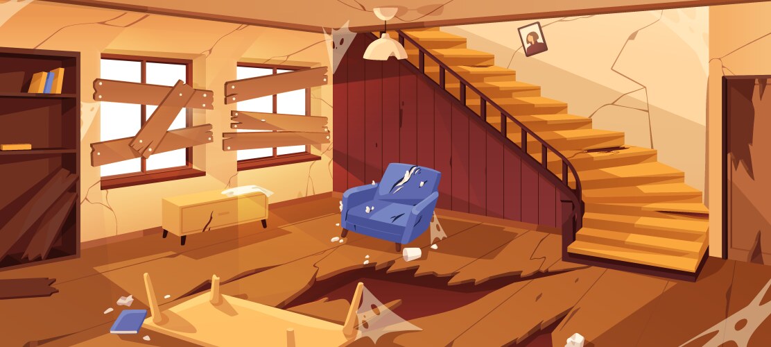 Cartoon Old House Inside Vector Images (over 930)