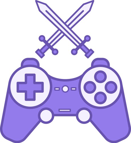 Colored set of games icons arcade game Royalty Free Vector