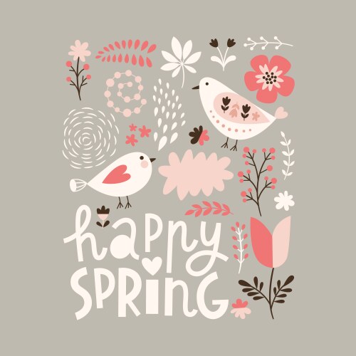 Happy Spring Vector Images (over 310,000)