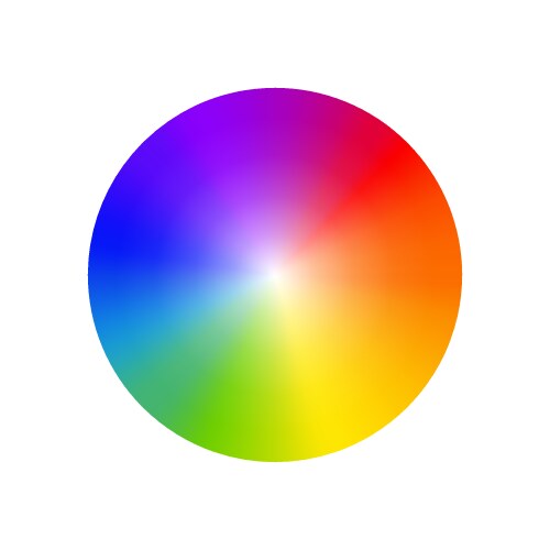 Color wheel with shade of colors colour spectrum Vector Image